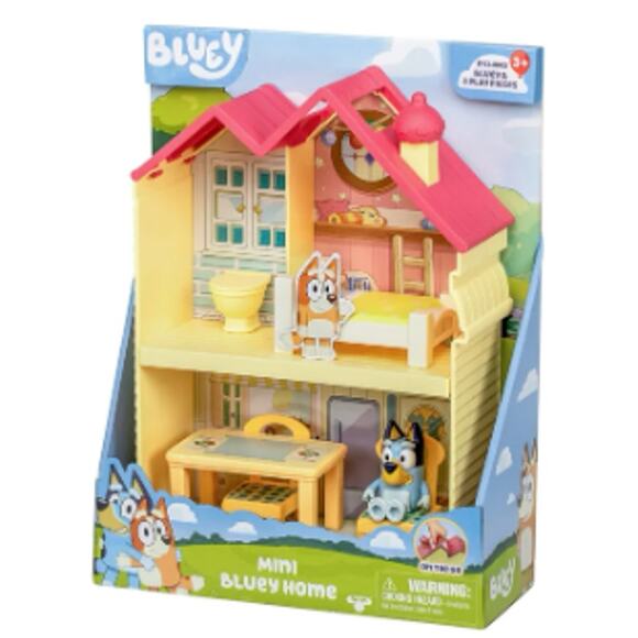 Moose | Toys | Bluey Mini Home Playset Includes Bluey Figure With 5 ...